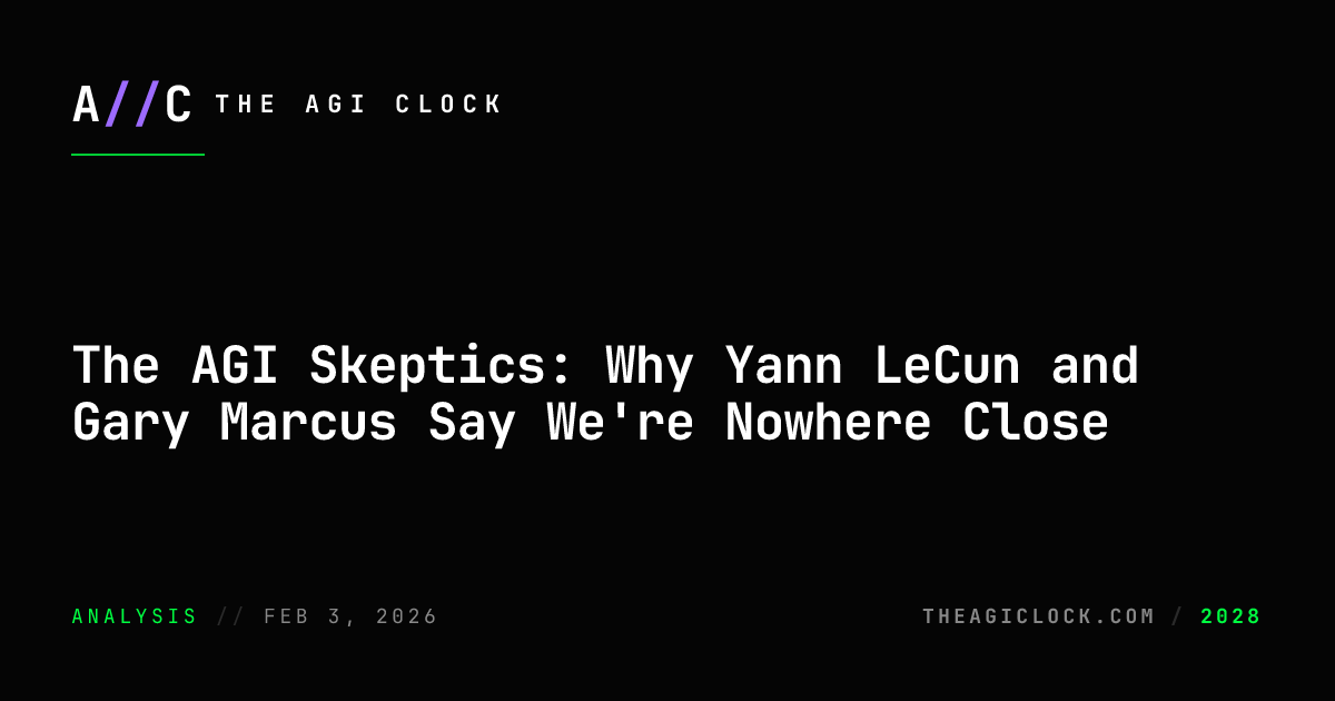 The AGI Skeptics: Why Yann LeCun and Gary Marcus Say We're Nowhere ...